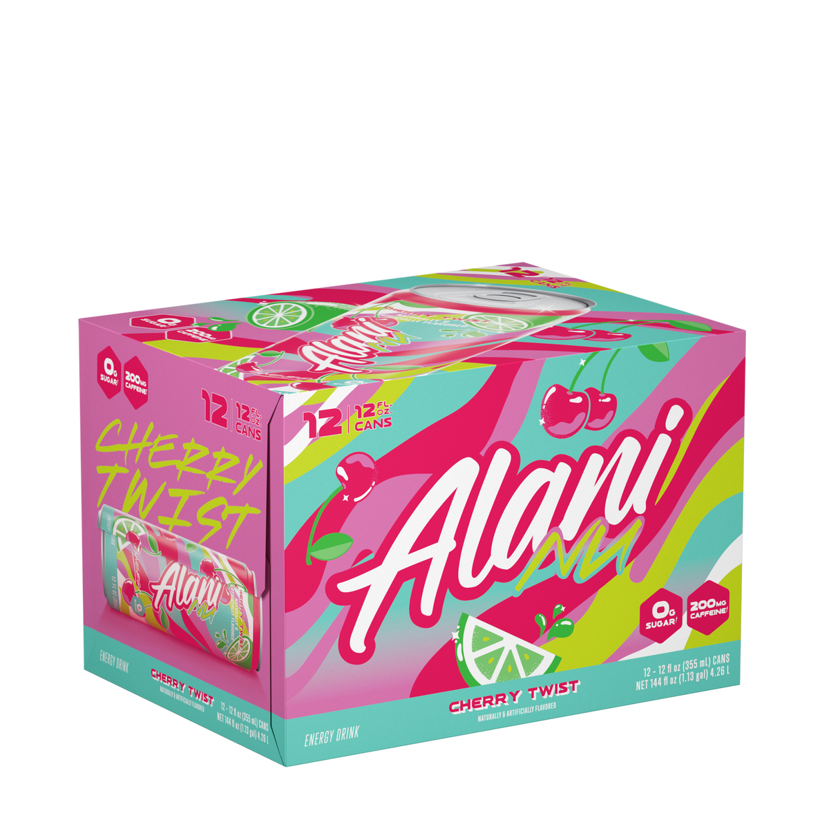 Alani Nu Energy Drink Case | Cherry Twist – The Vault Clothing Co.