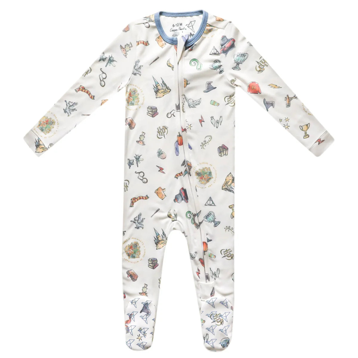 Copper Pearl Zip Up Footie | Wizarding World – The Vault Clothing Co.