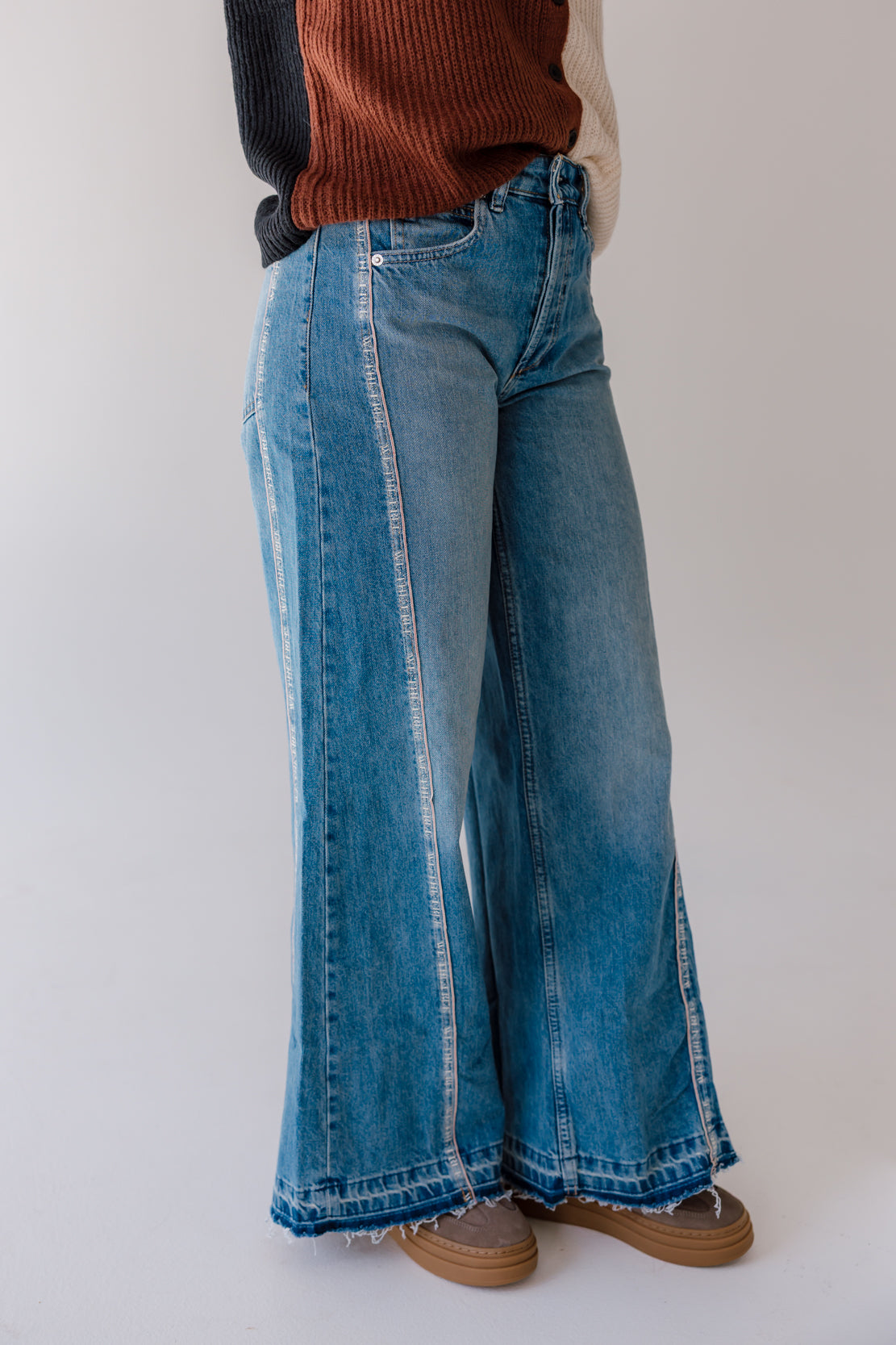 We The Free On The Edge Selvedge Wide Leg Jeans | Tipping Point – The ...