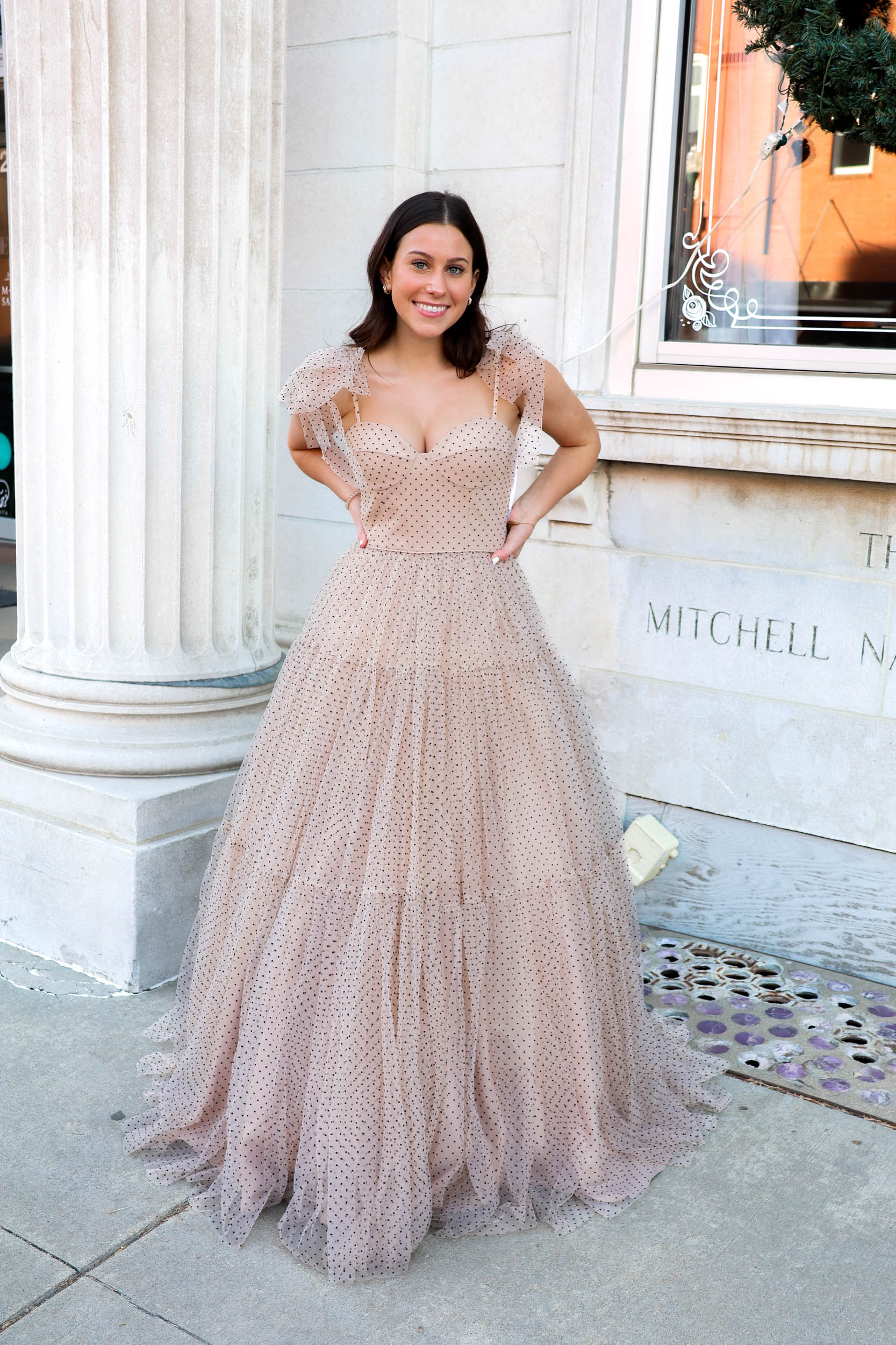 Prom Dress 56126 | Nude/Black – The Vault Clothing Co.